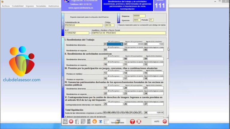 Todo lo que debes saber sobre la presentación del Modelo 111 ante la Agencia Tributaria - Educames